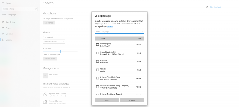 Changing text-to-speech voice, language (Windows 11, 10, 7) AVS-Blog